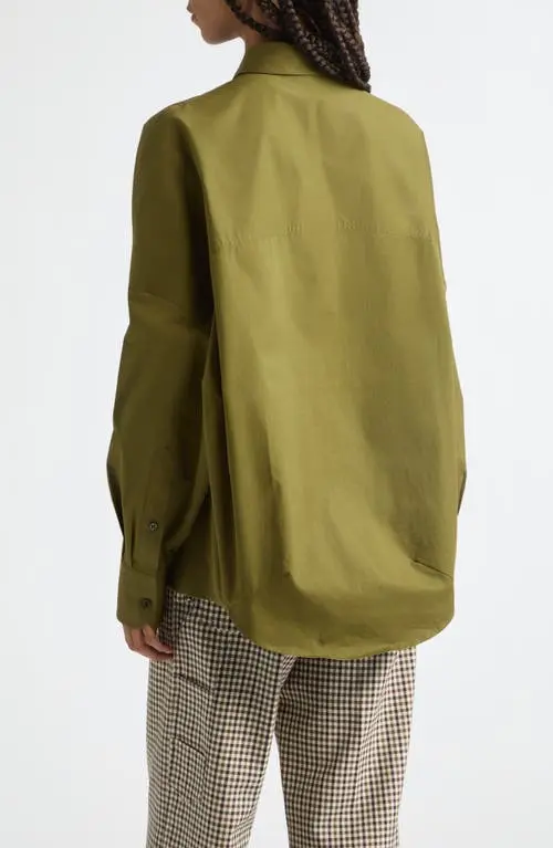 Plan C Stretch Cotton Poplin Shirt