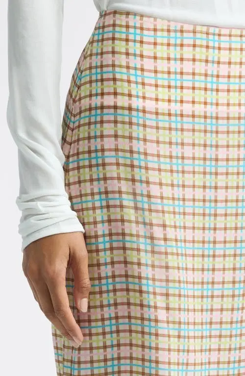 SIEDRES Colette Check Crepe Skirt