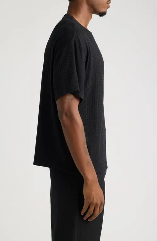 RIZORT Jenaro Waffle Knit T-shirt - Black