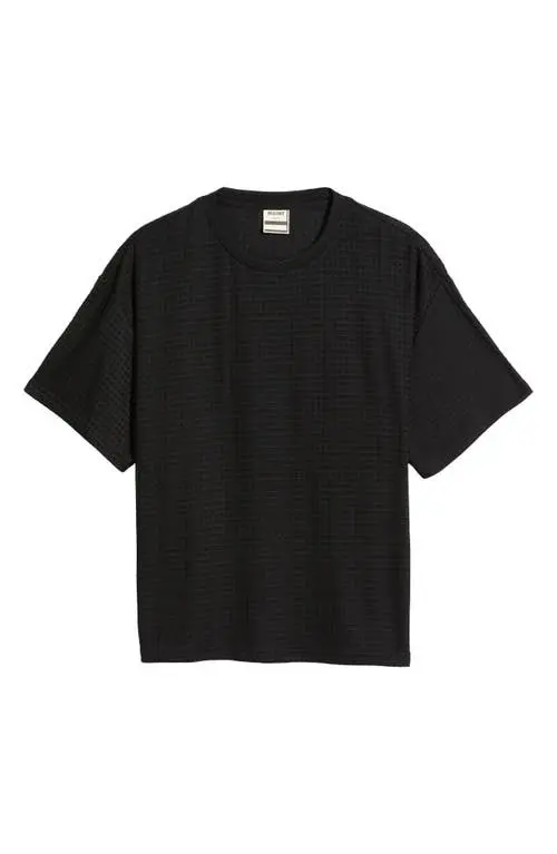 RIZORT Jenaro Waffle Knit T-shirt - Black
