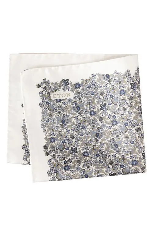Eton Floral Silk Twill Pocket Square