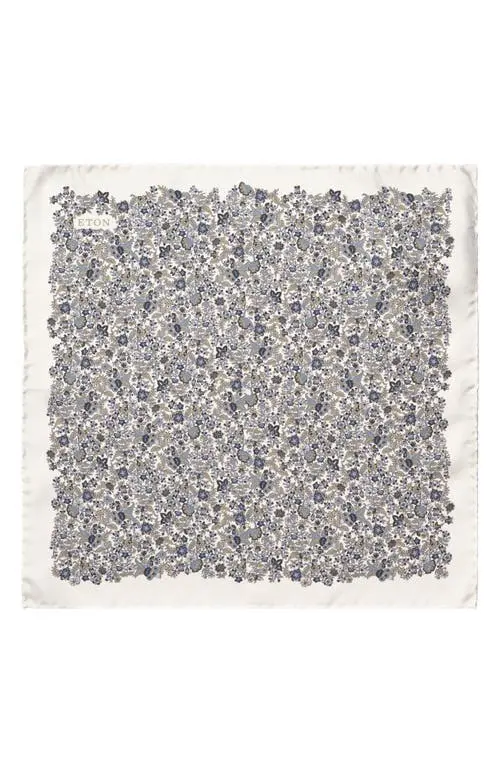 Eton Floral Silk Twill Pocket Square