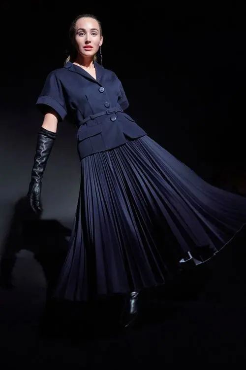 MAISON COMMON Plissee Jersey Skirt