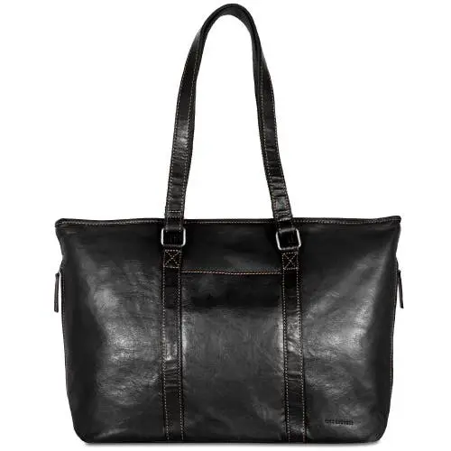 JACK GEORGES Voyager Shopper Tote - Black