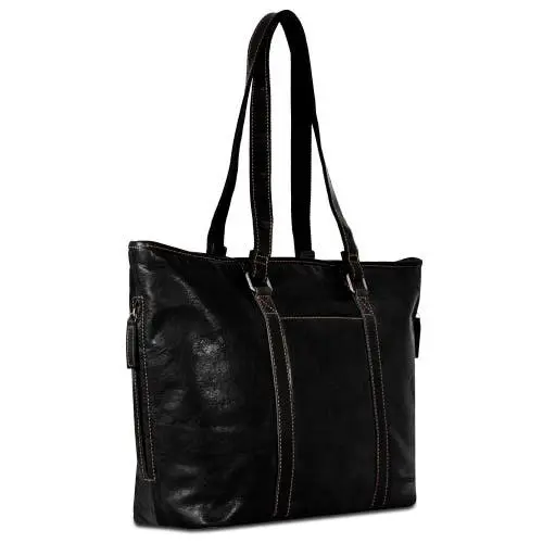 JACK GEORGES Voyager Shopper Tote - Black