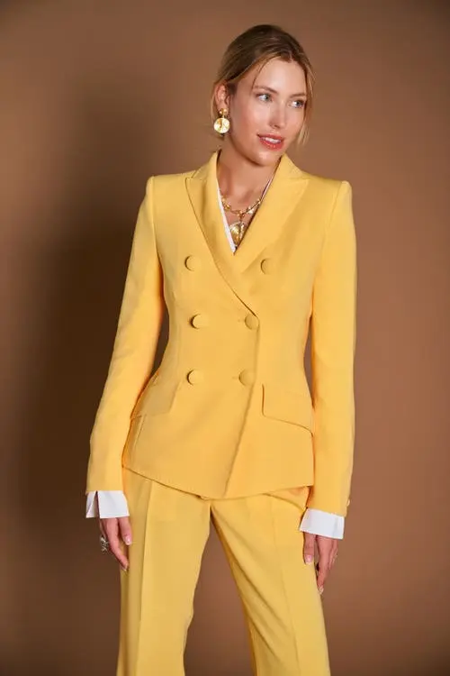 MAISON COMMON Double Breasted Travel Safe Blazer