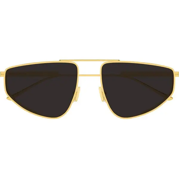 Bottega Veneta Geometric Aviator Sunglasses - Gold