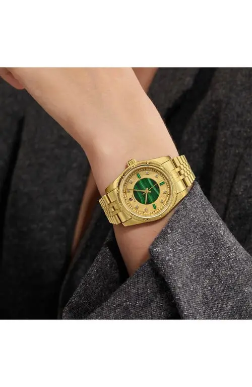 PASCAL Diamond And Emerald Bracelet Watch