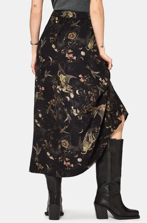 DISTURBIA Harpyiai Print Midaxi Skirt