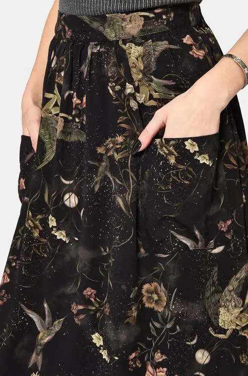 DISTURBIA Harpyiai Print Midaxi Skirt