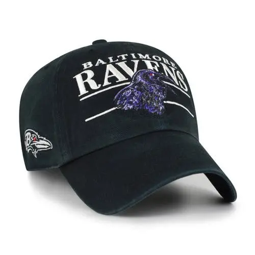 '47 Baltimore Ravens Throwback Graphic Clean Up Adjustable Hat