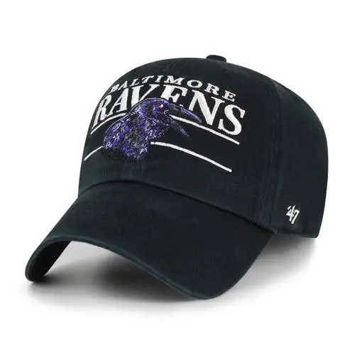 '47 Baltimore Ravens Throwback Graphic Clean Up Adjustable Hat