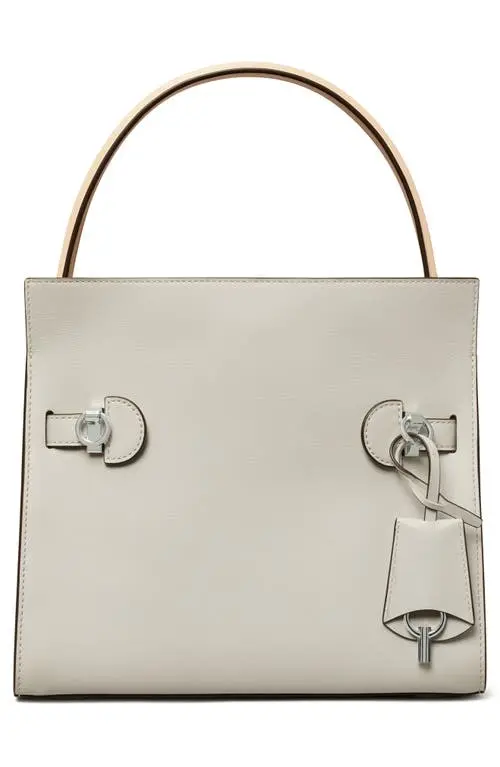 Tory Burch Small Lee Radziwill Double Bag - Feather Gray