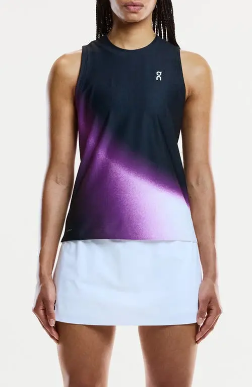 On Court Performance Swing Tank - Black/cassis
