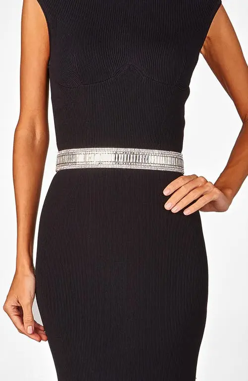 Judith Leiber Baguette Beaded Chain Belt