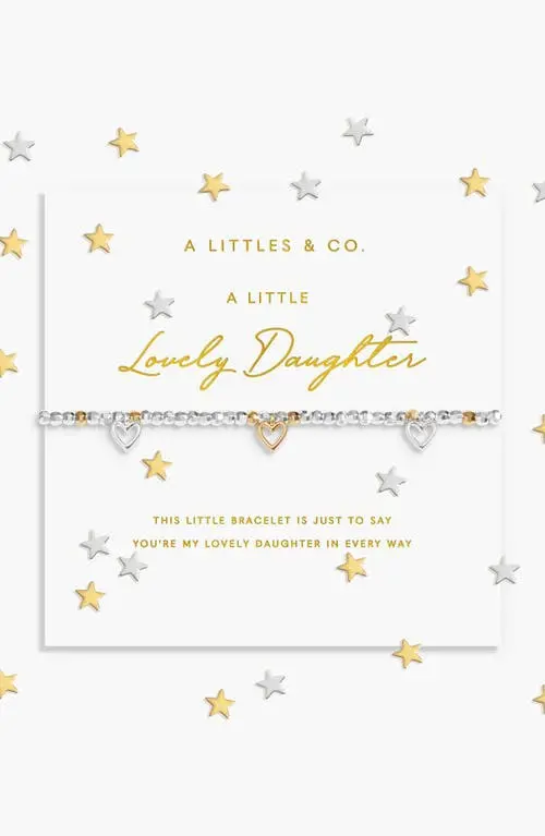 A LITTLES & CO Sparkle Confetti A Little 'lovely Daughter' Bracelet