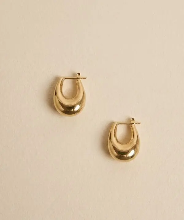 SOPHIE BUHAI Small Etruscan Hoops - Gold