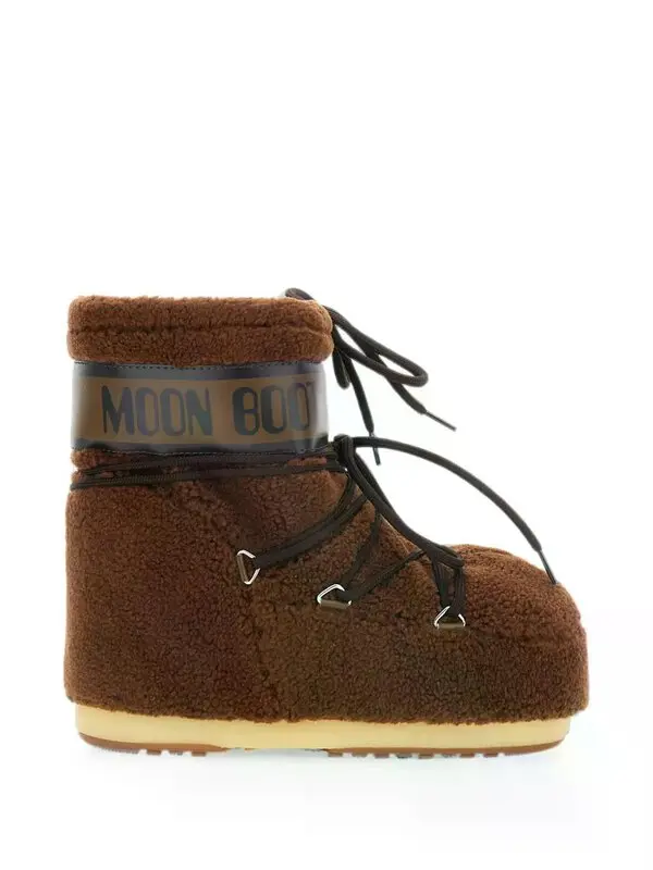Moon Boot Icon Low Shearling-effect Boots - Brown