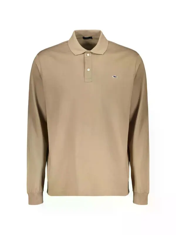 Paul & Shark Logo-patch Long-sleeved Polo Shirt