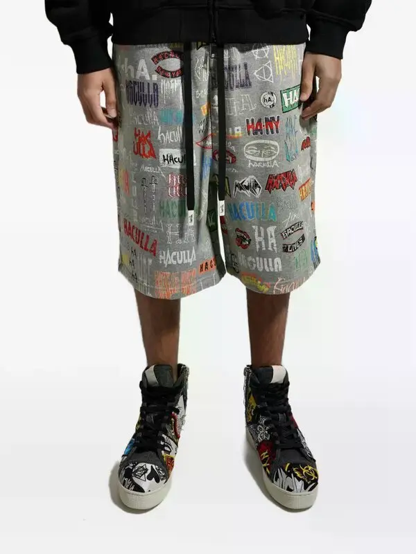 HACULLA. Logo-print Drawstring Shorts