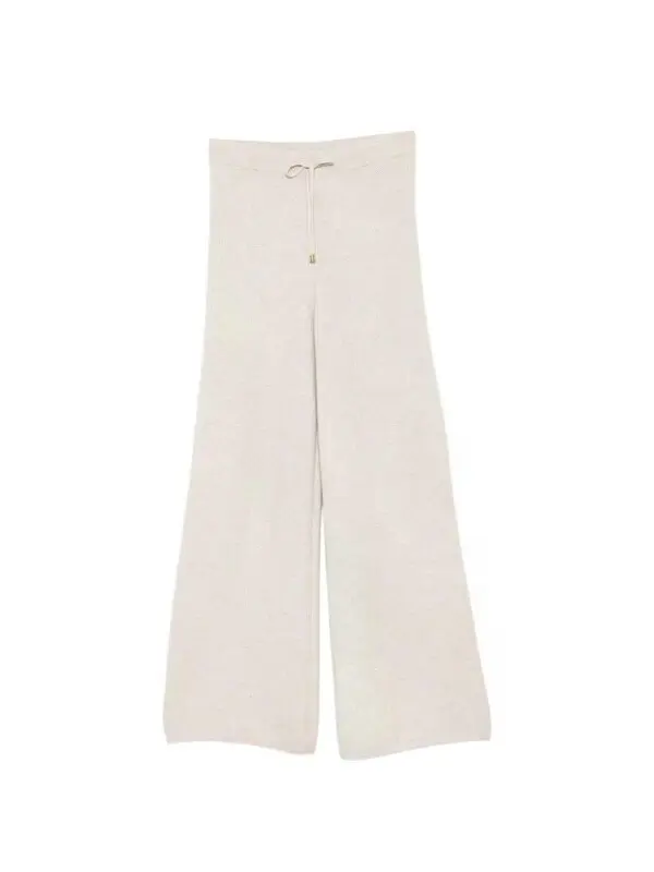 N.peal Honeycomb-knit Cashmere Trousers - Neutrals
