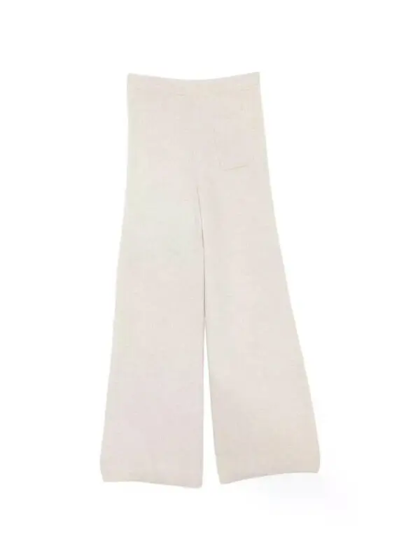 N.peal Honeycomb-knit Cashmere Trousers - Neutrals