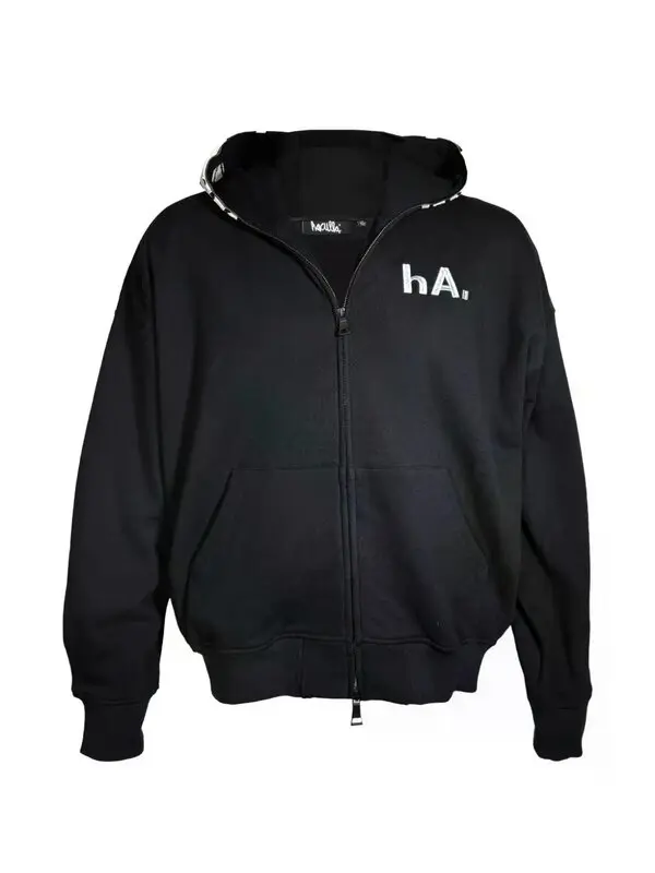 HACULLA. Graphic Patch Zip-up Hoodie