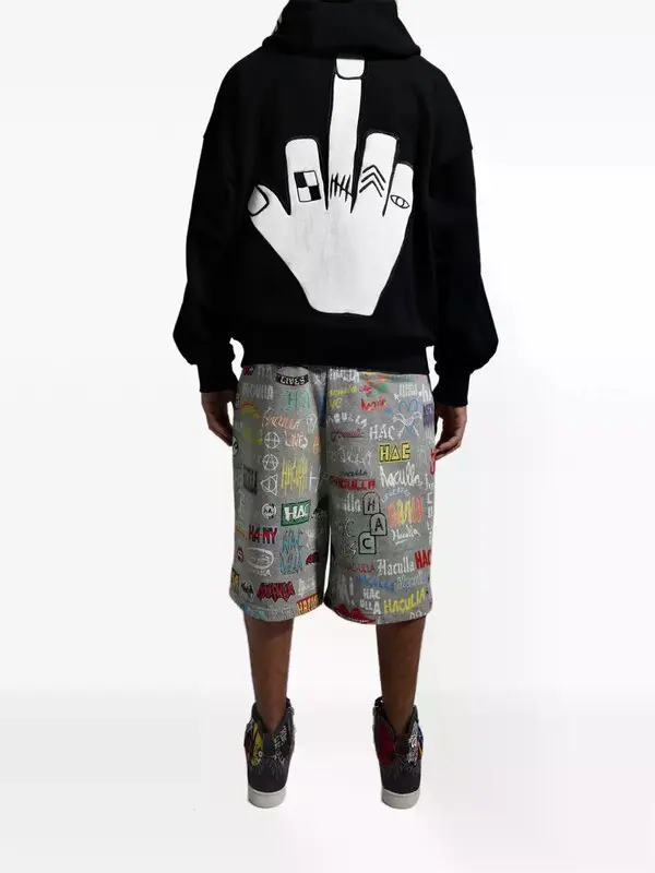 HACULLA. Graphic Patch Zip-up Hoodie