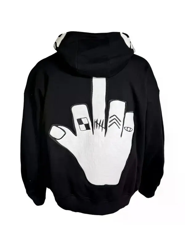 HACULLA. Graphic Patch Zip-up Hoodie