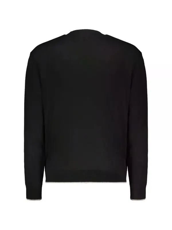 Paul & Shark Virgin Wool Round Neck Long Sleeve Sweater