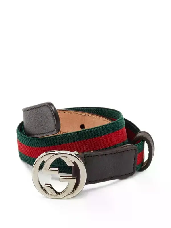 Gucci Interlocking Gg Web Stripe Belt