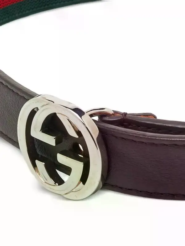 Gucci Interlocking Gg Web Stripe Belt