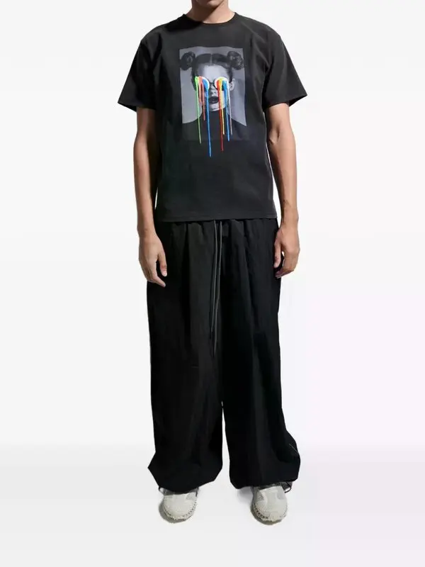 MOSTLY HEARD RARELY SEEN Embroidered Graphic-print T-shirt