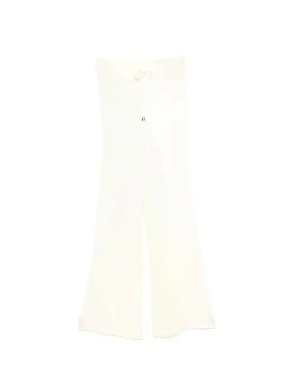 N.peal Ribbed Knit Cashmere Trousers