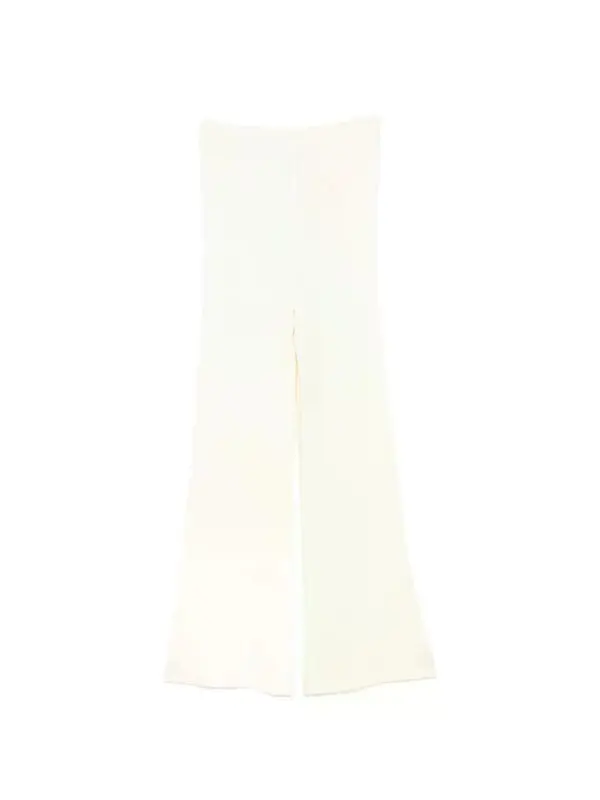 N.peal Ribbed Knit Cashmere Trousers