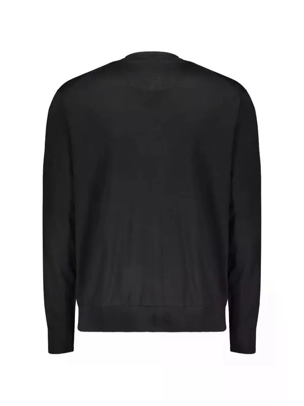 Paul & Shark Fine-knit Long-sleeve Sweater - Black