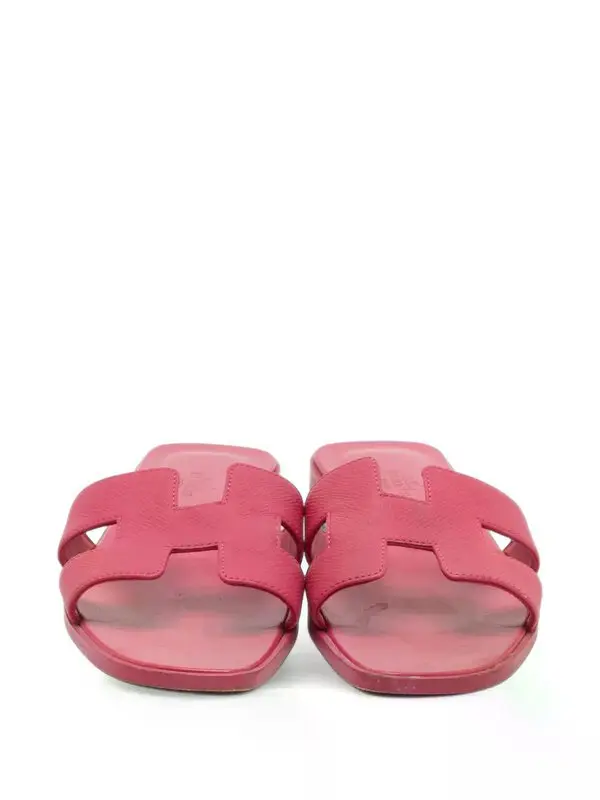 Hermès Oran Leather Slides