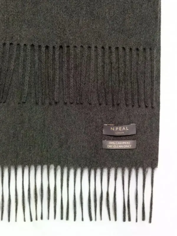 N.peal Fringed Woven Scarf
