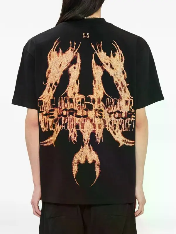 44 LABEL GROUP Graphic-print Crew-neck T-shirt