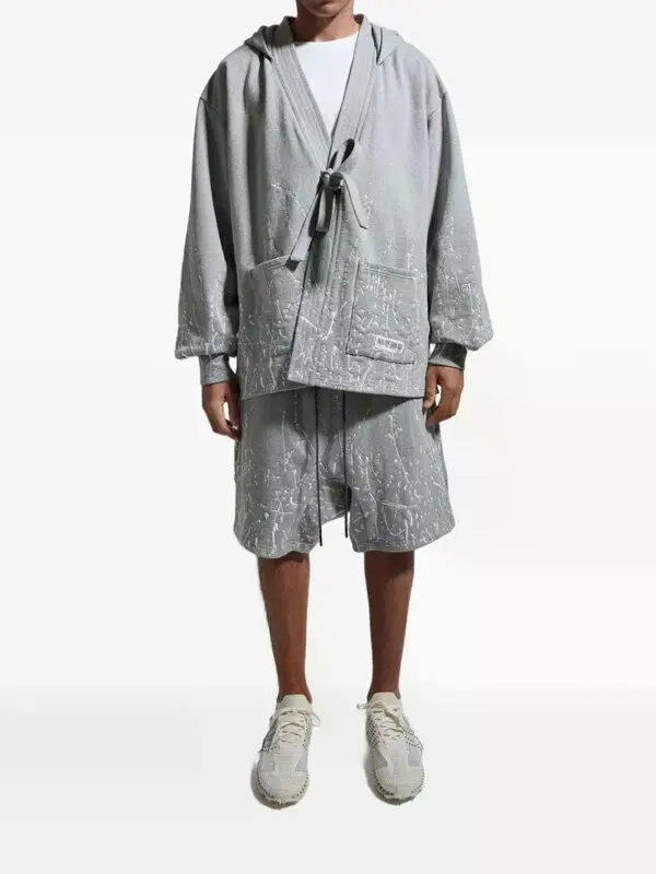 MOSTLY HEARD RARELY SEEN Paint-embroidered Kimono Hoodie