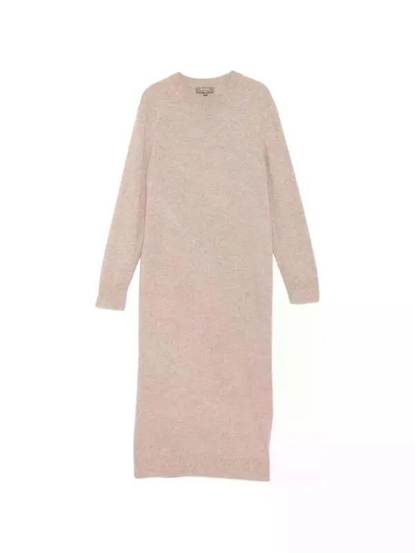 N.peal Cashmere Long Sleeve Round Neck Dress
