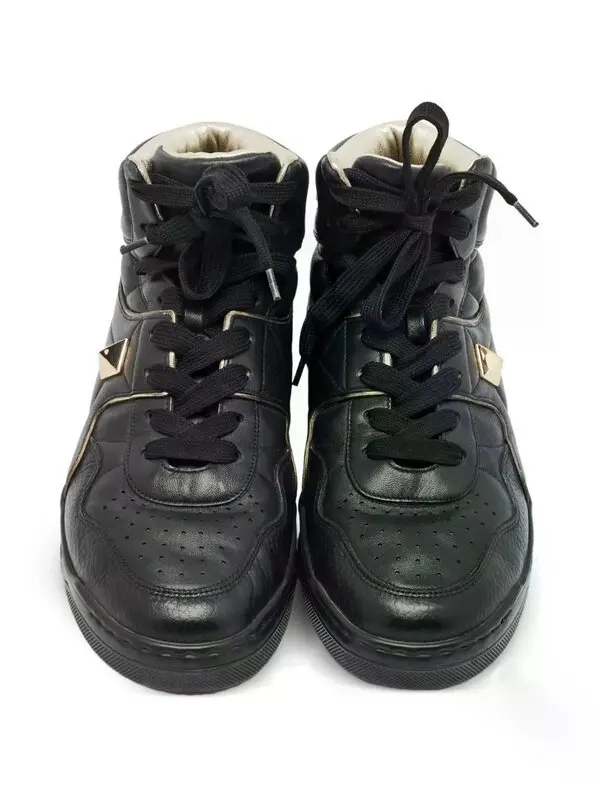 Valentino Garavani One Stud High-top Sneakers - Black
