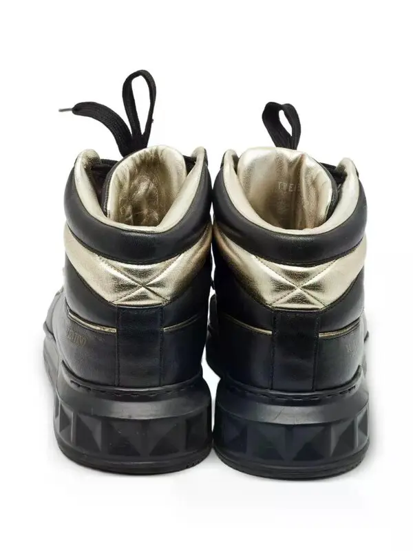 Valentino Garavani One Stud High-top Sneakers - Black