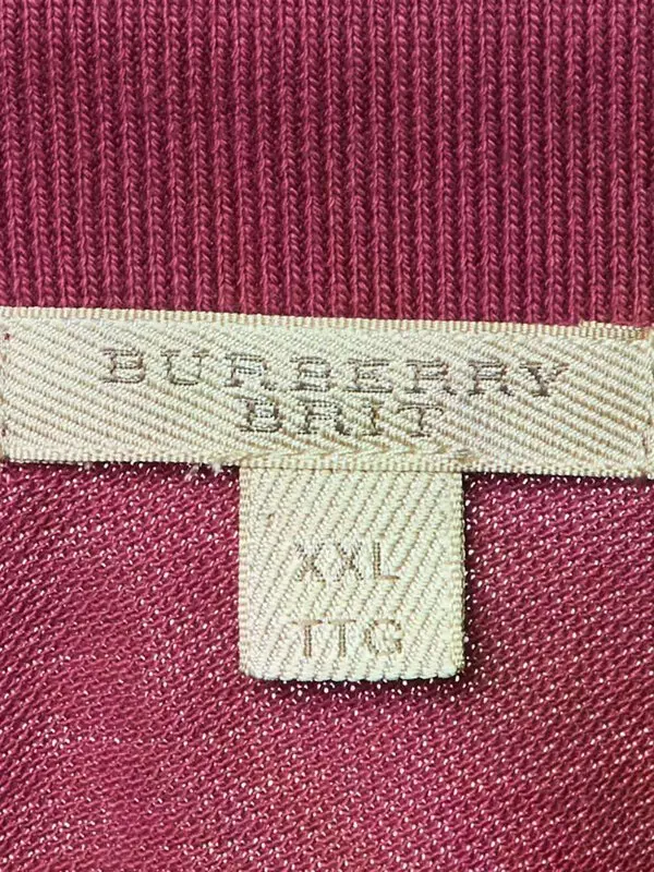 Burberry Embroidered-logo Piqué Polo Shirt