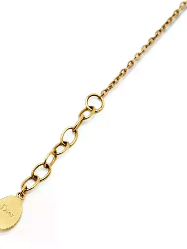Dior Cannage Heart Charm Bracelet