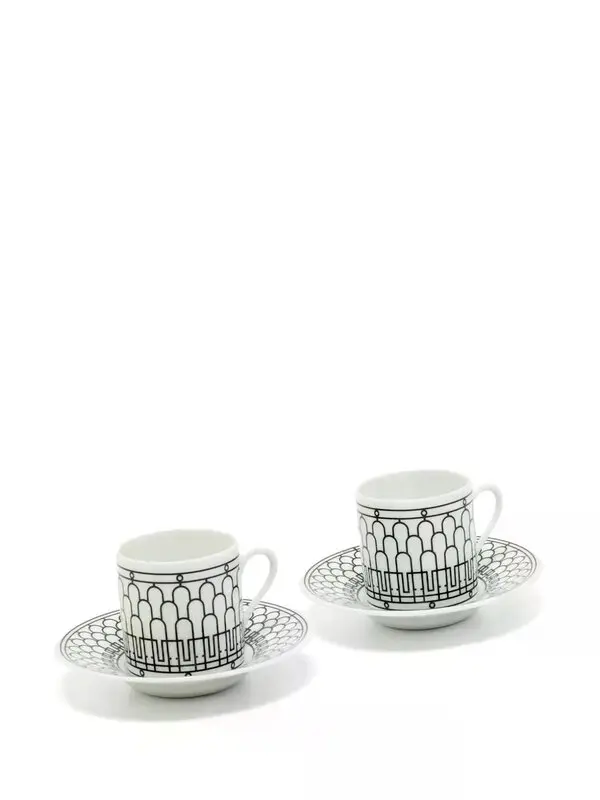 Hermès H Deco Coffee Cup And Saucer Set
