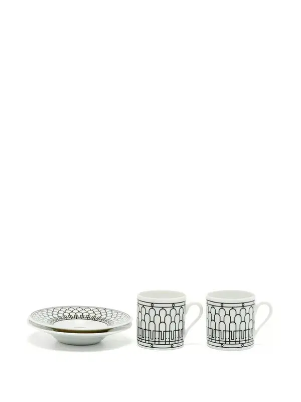 Hermès H Deco Coffee Cup And Saucer Set