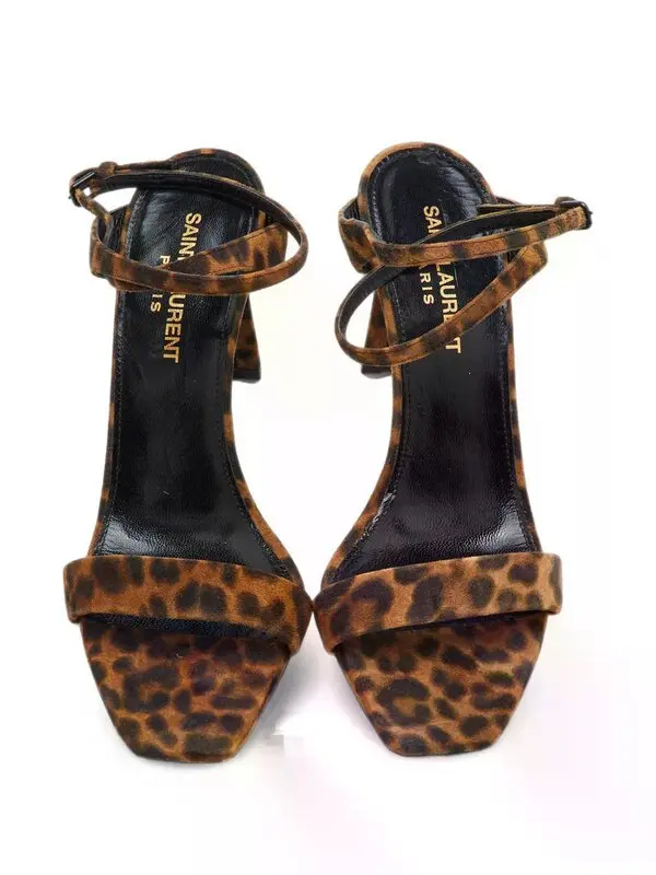 Saint Laurent Leopard-print Sandals