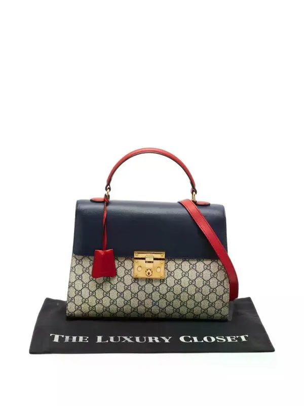 Gucci Medium Padlock Gg-supreme Tote Bag