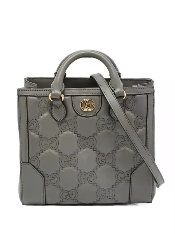 Gucci Mini Gg Matelassé Leather Tote Bag